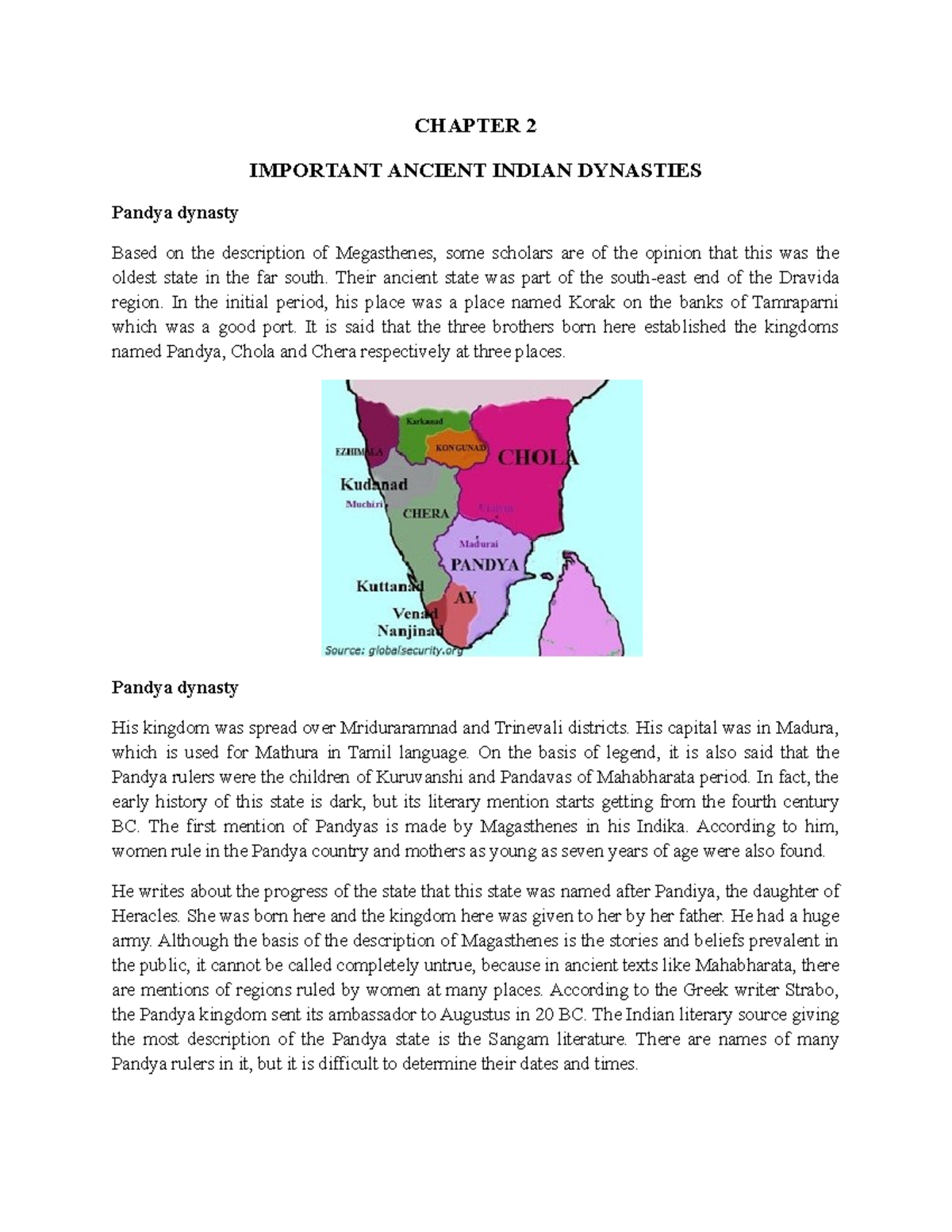 Chapter 2 Important Ancient Indian Dynasties - CHAPTER 2 IMPORTANT ...