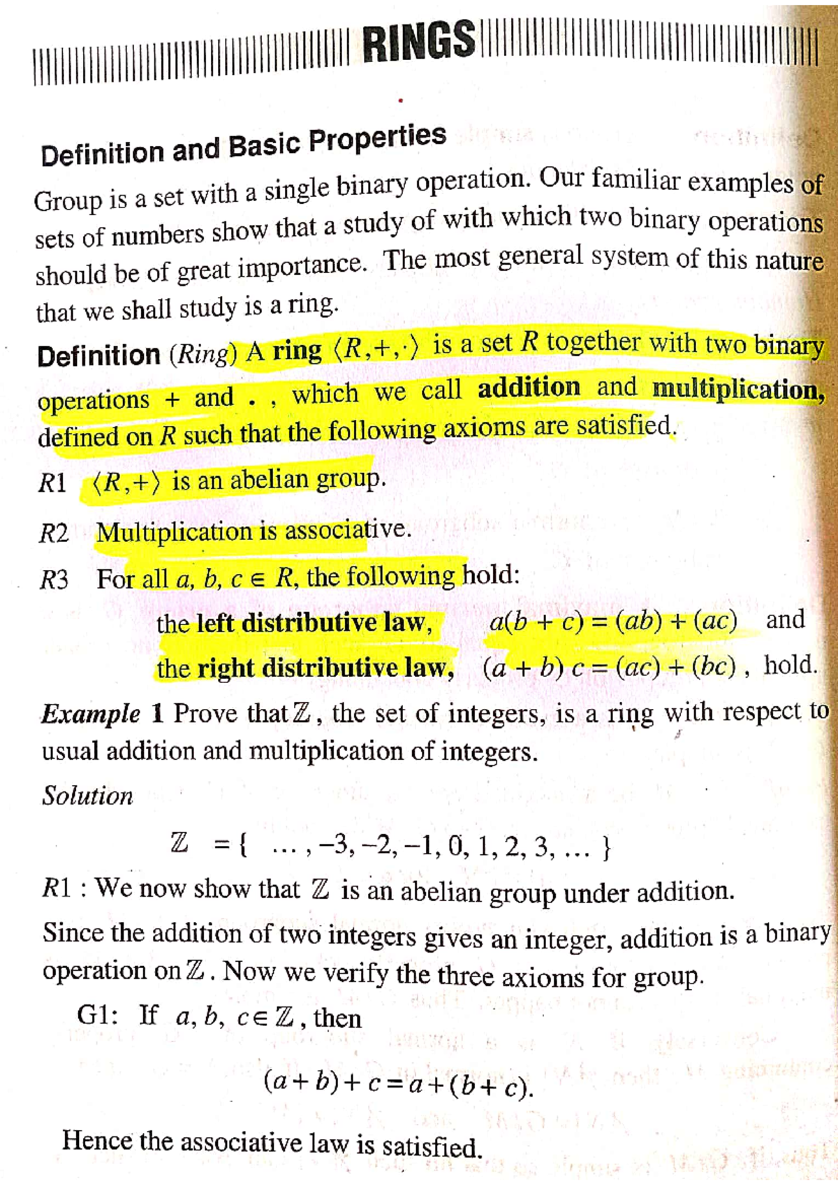 Rings - Notes - BSC Mathematics - Studocu