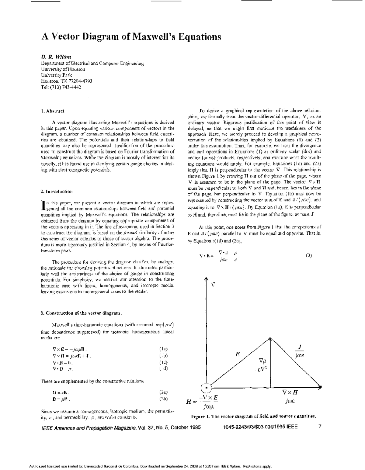 Maxwelldiagram - A Vector Diagram of Maxwell’s Equations D. R. Wilton ...