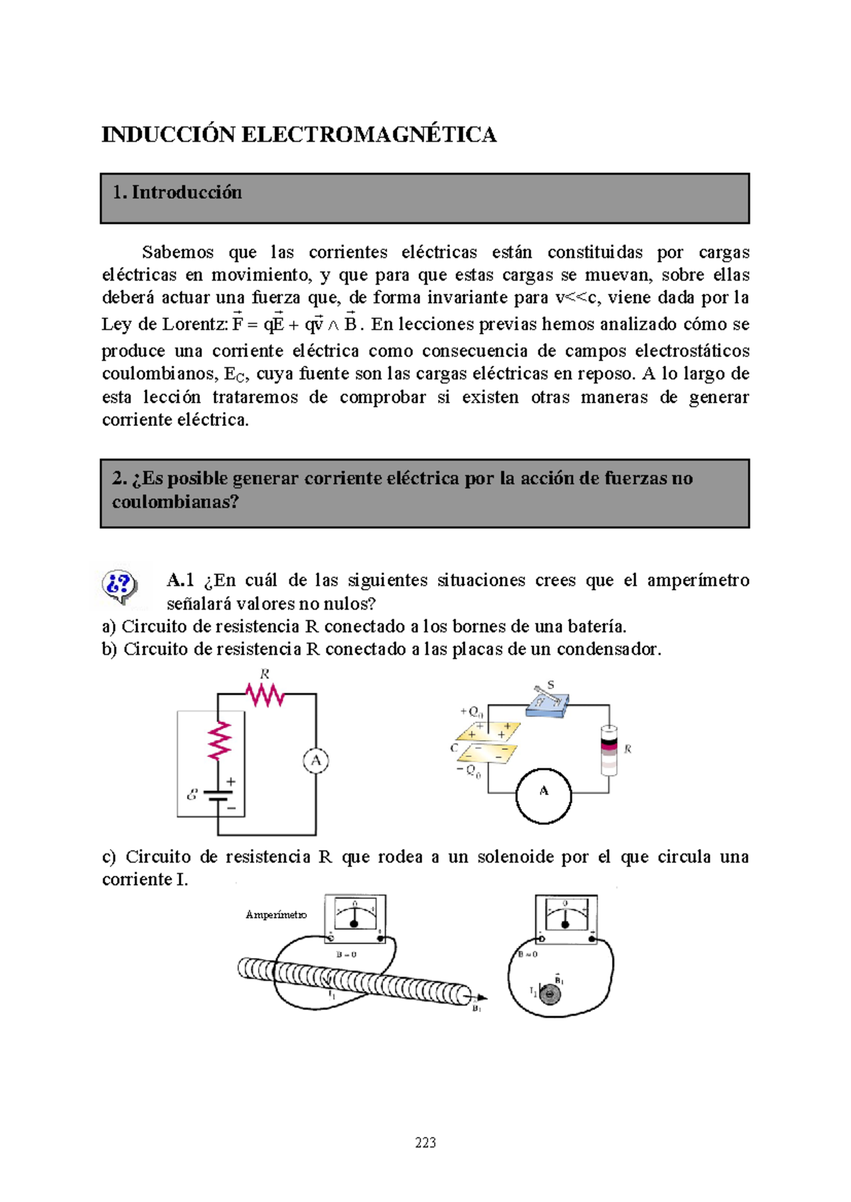Induccion-magnetica - Práctica magnetismo - INDUCCIÓN ELECTROMAGNÉTICA ...