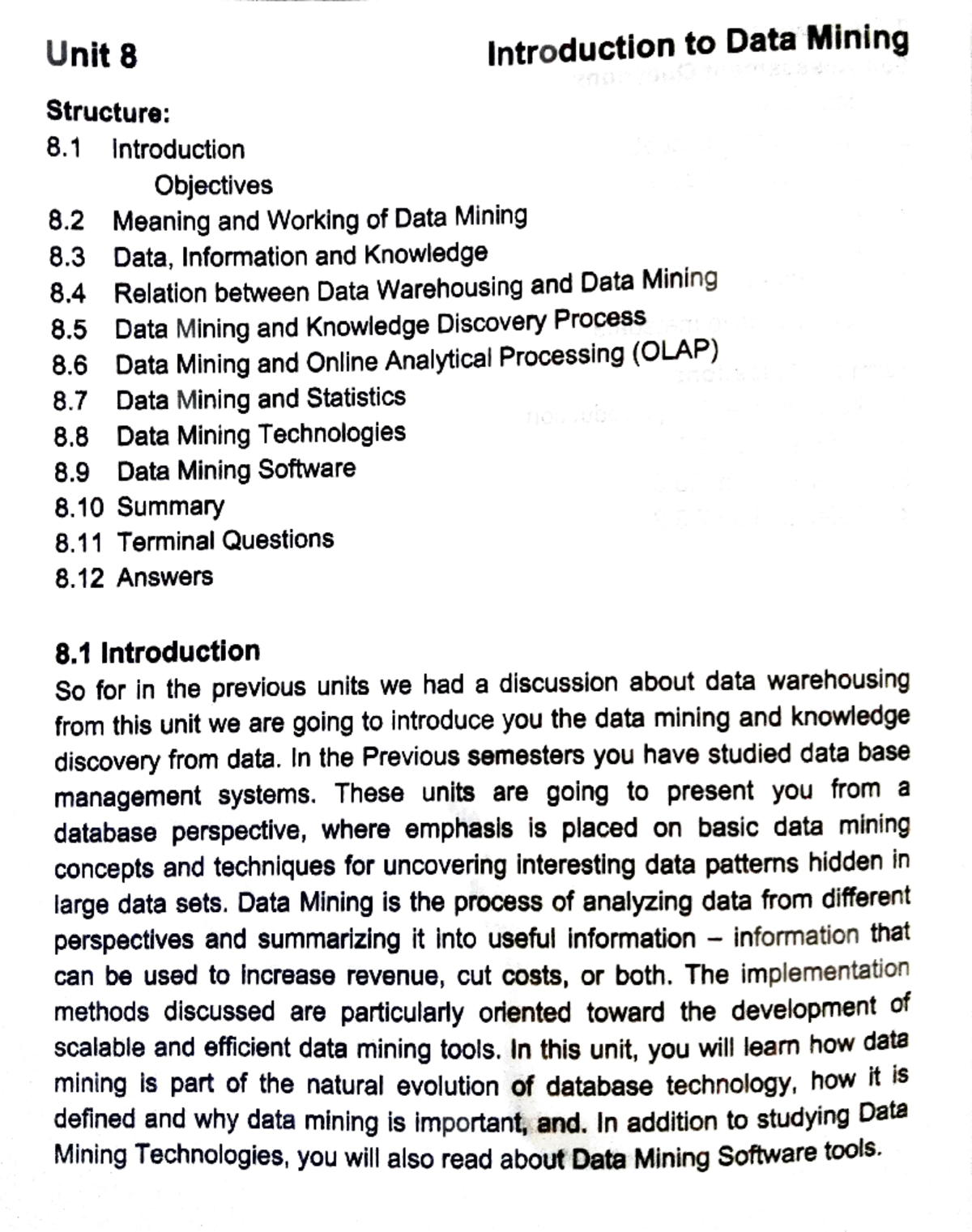 Introduction to data mining - Data Warehousing and Data Mining - Studocu