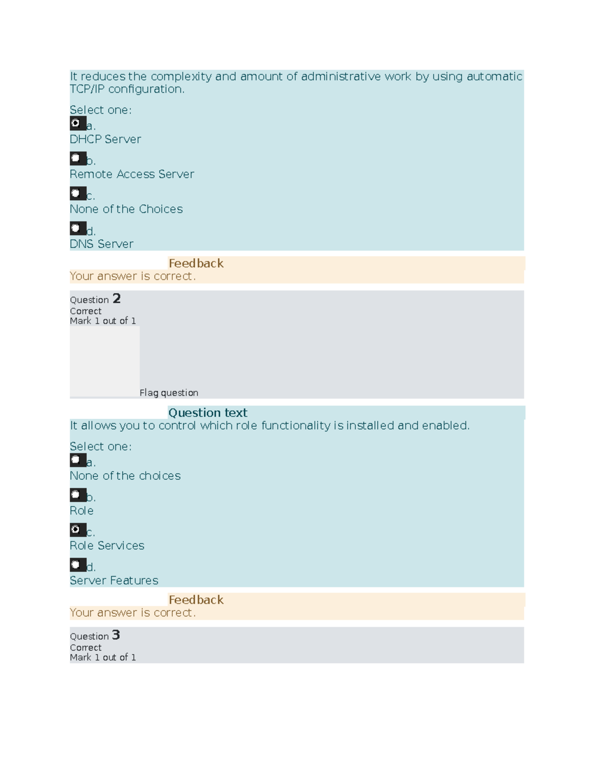 Principle OF OS QUIZ2 - It reduces the complexity and amount of administrative work by using ...