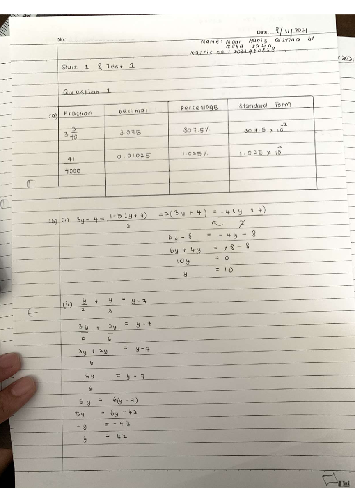 Mat quiz - MAT112 TUTORIAL - Diploma in Accountancy / Financial ...