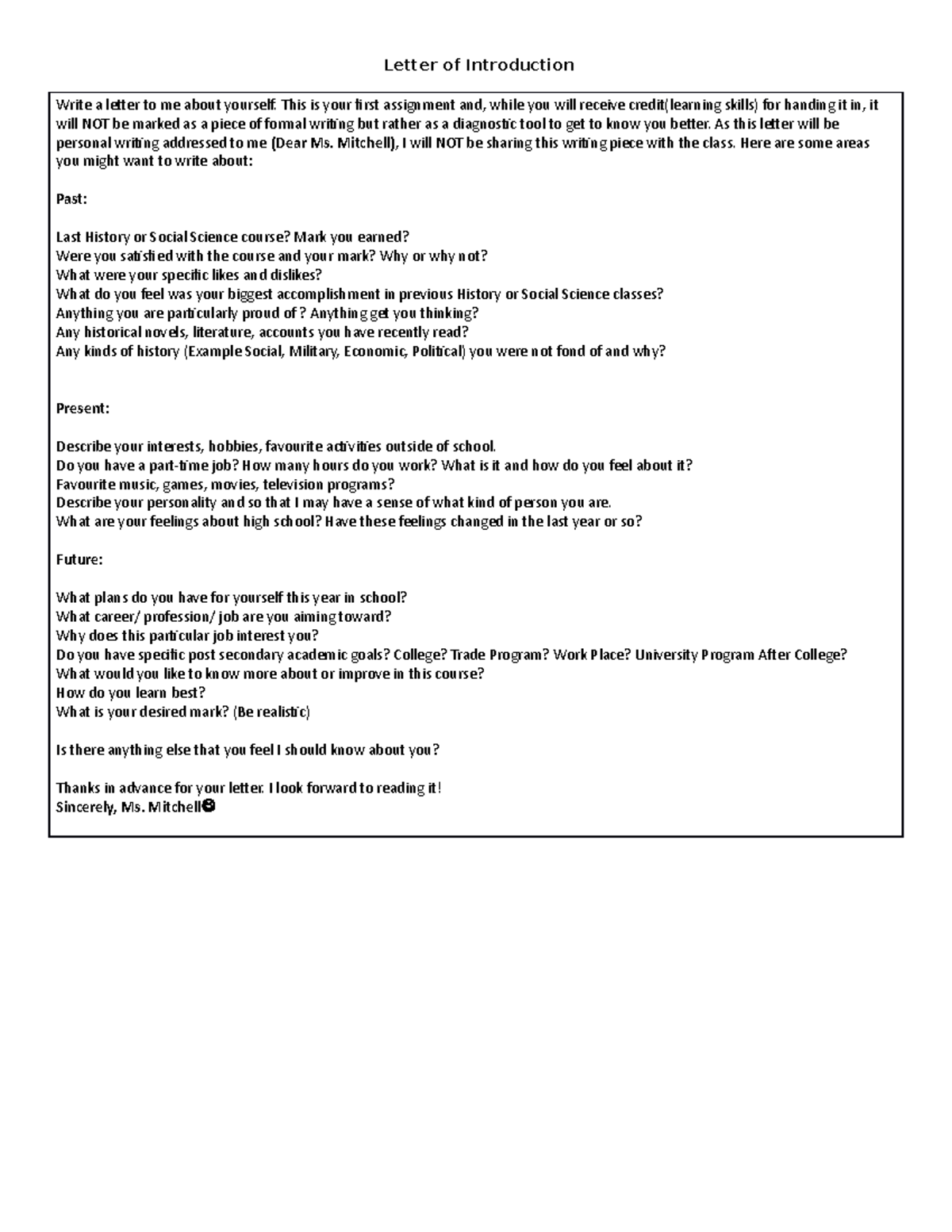 1.2 An Historic Letter of Introduction Outline Discription - Letter of ...