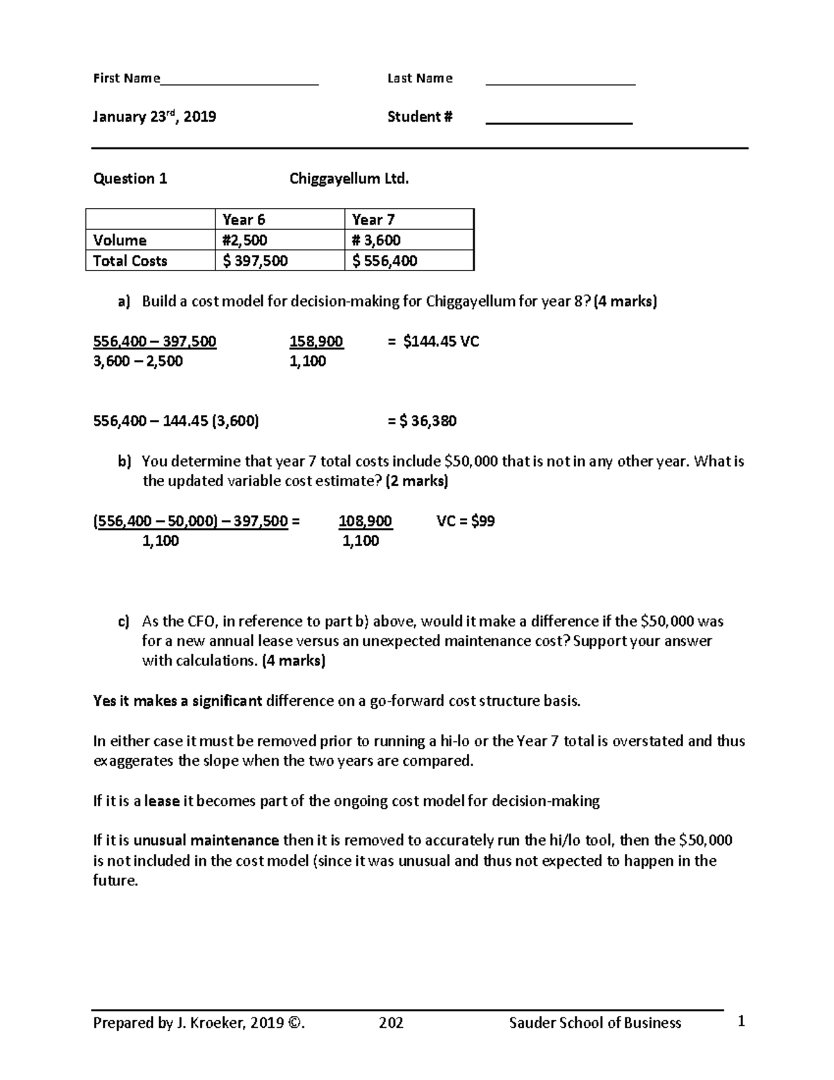 2019 Midterm Exam - Warning: TT: undefined function: 32 First Name_____________________ Last ...