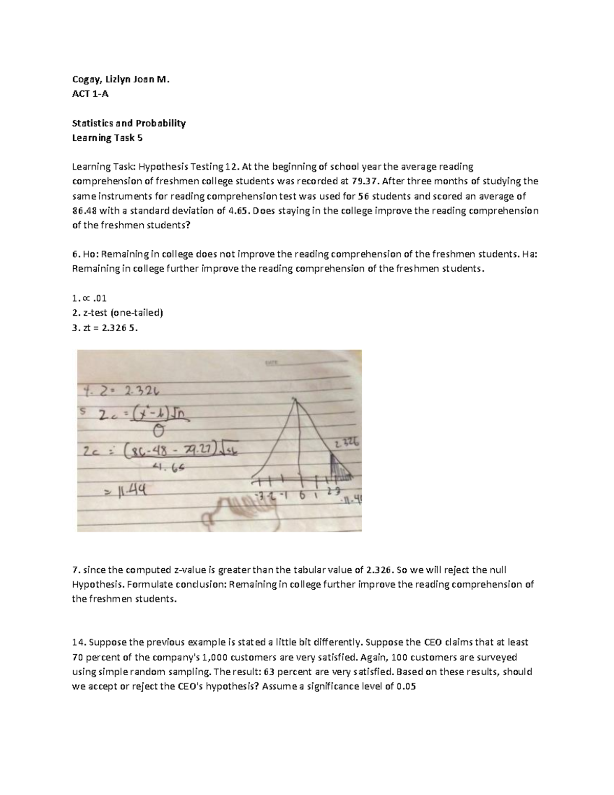 Learning Task 5 Cogay - liilhhg - Cogay, Lizlyn Joan M. ACT 1-A ...