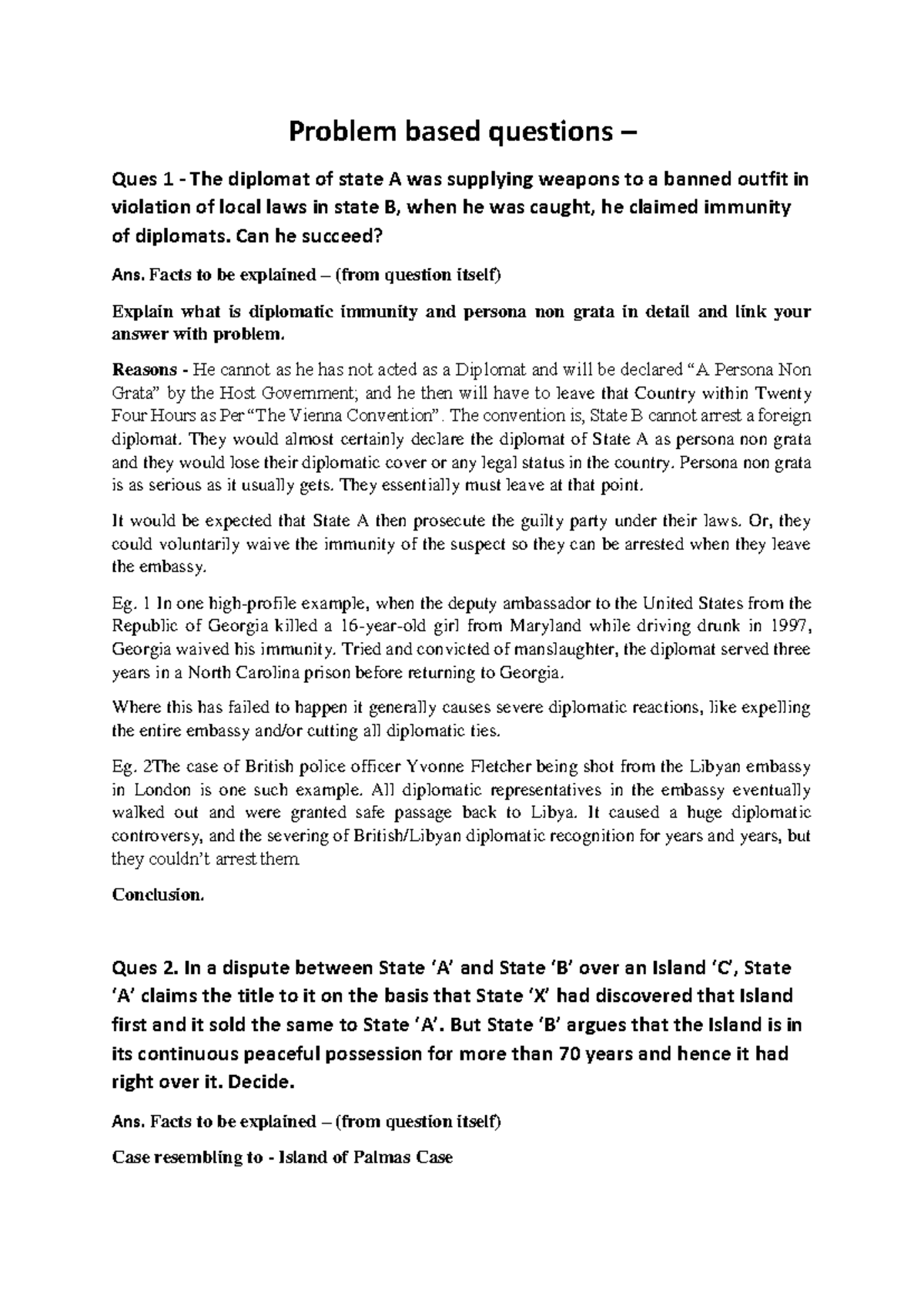 PIL ( 2 Solved Problems) - Problem based questions – Ques 1 - The ...