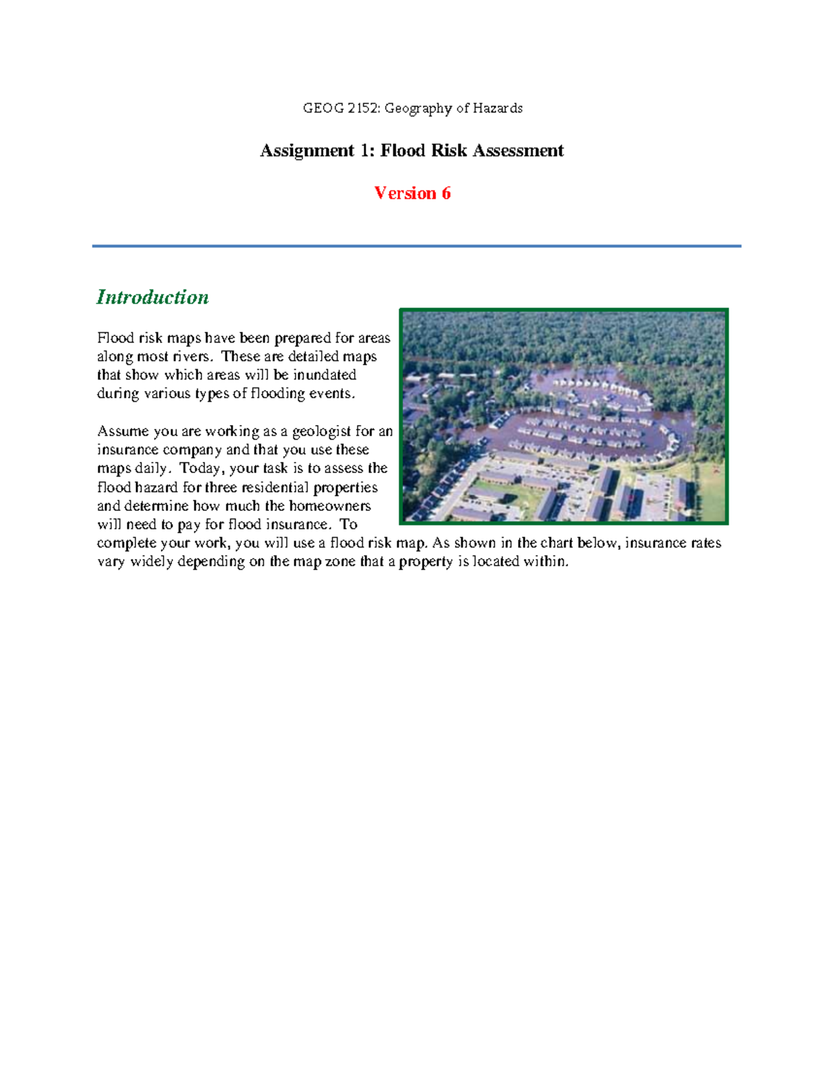 Assignment 1 - Version 6 - Mandatory Weekly Assignment - GEOG 2152 ...