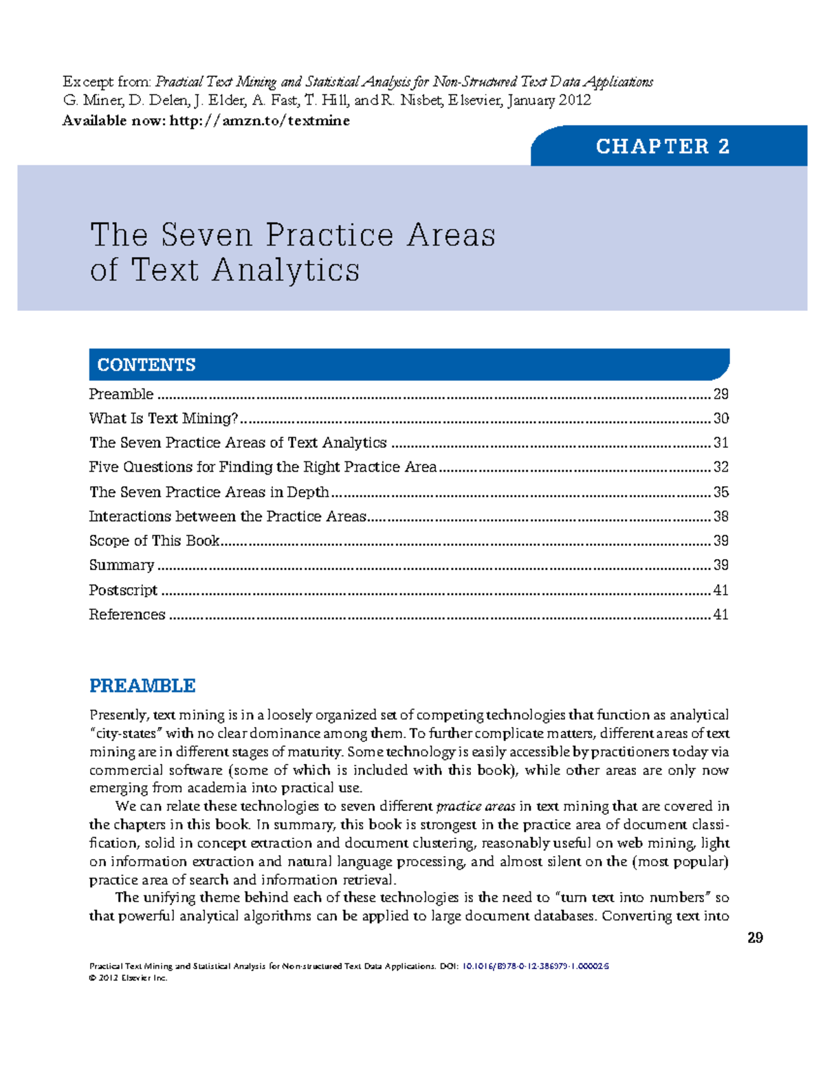 Whitepaper The Seven Practice Areas of Text Analytics Chapter 2 Excerpt ...