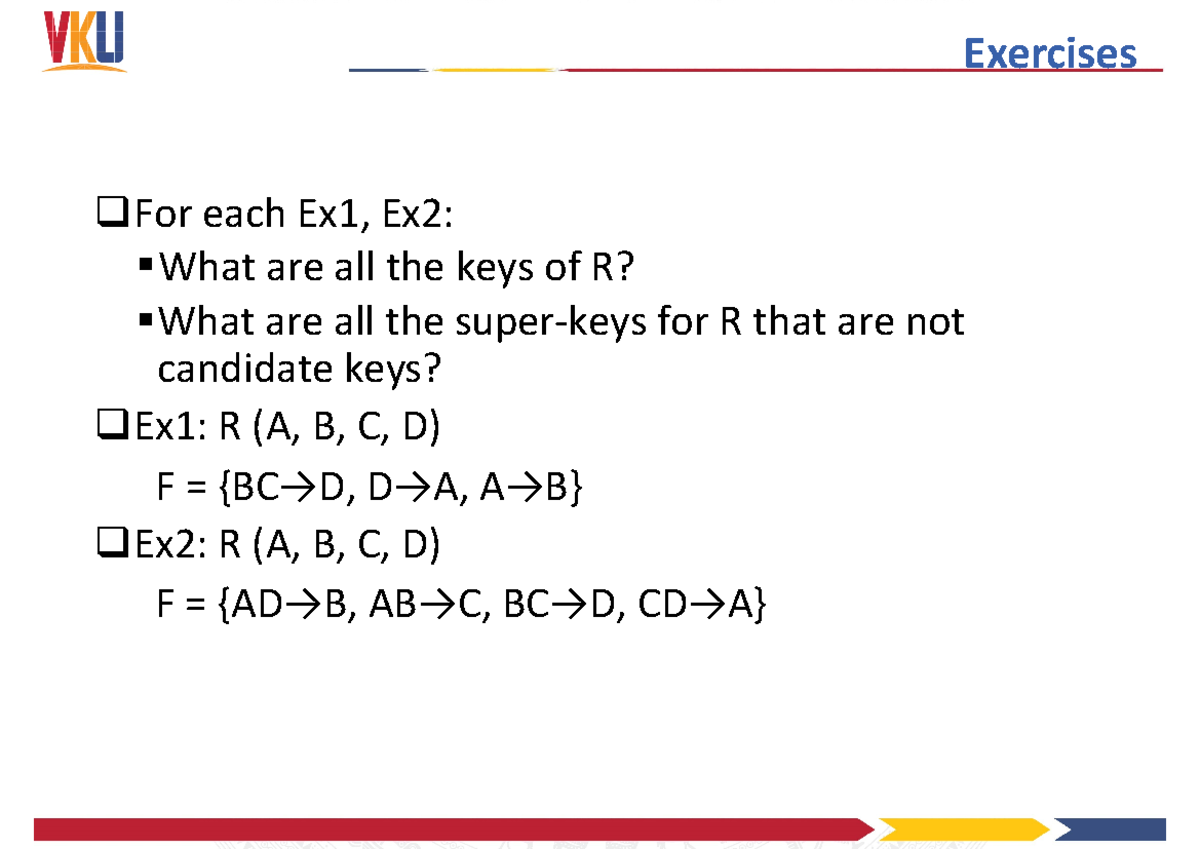Baitap 1 - bài tập - Cấu trúc dữ liệu và giải thuật - Exercises For each Ex1, Ex2: What are all ...