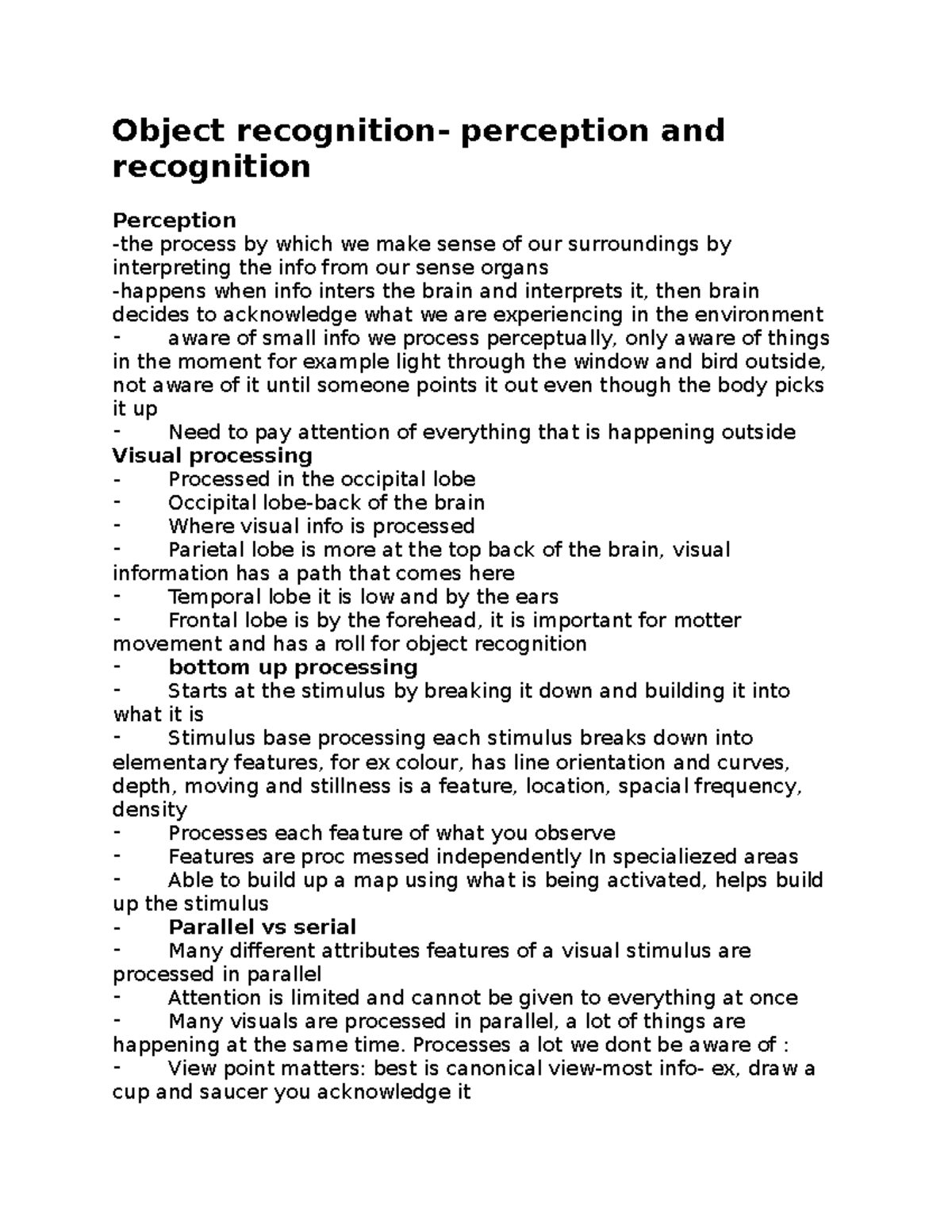 Object recognition-2p20 - Object recognition- perception and ...