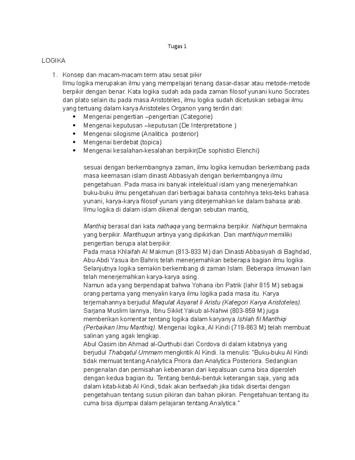 Tugas 1 Logika Canda - Tugas 1 LOGIKA Konsep dan macam-macam term atau ...