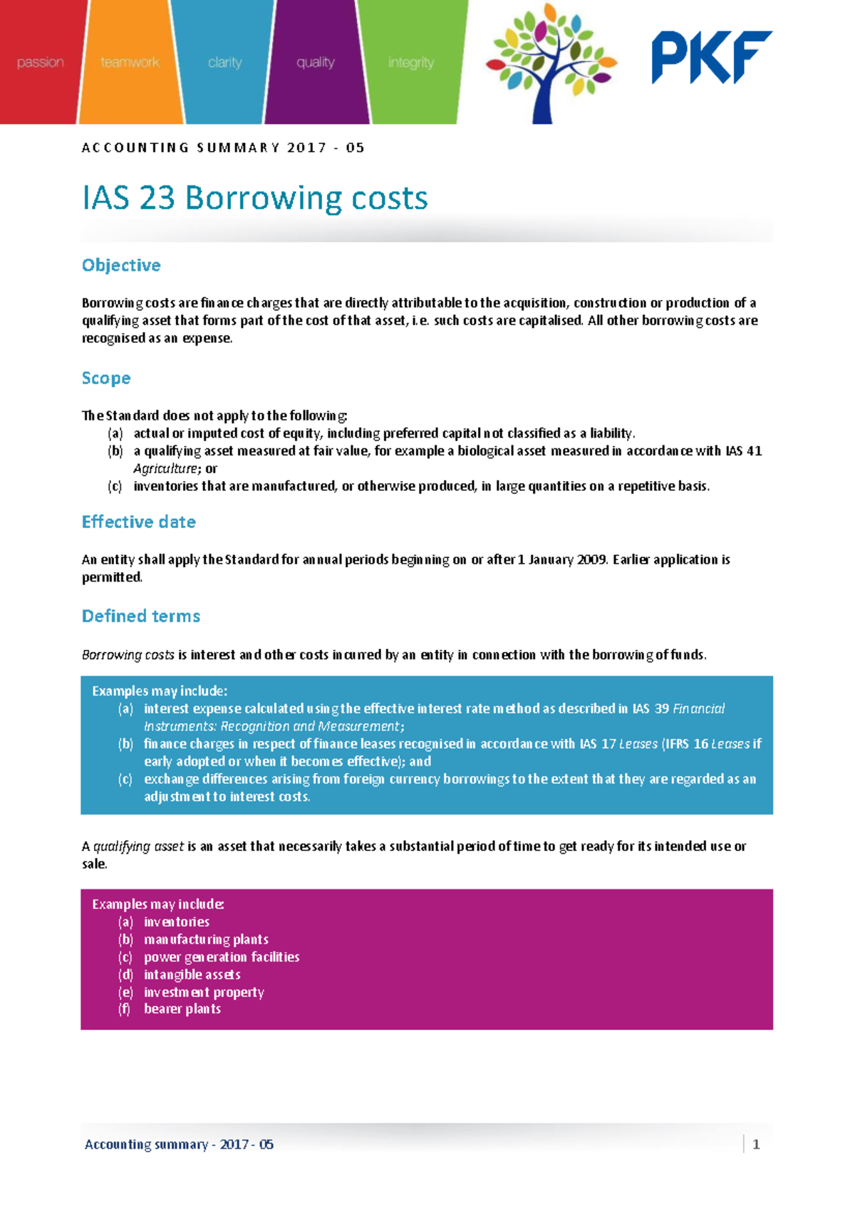 Ias-23-borrowing-costs note - A C C O U N T I N G S U M M A R Y 2 0 1 7 ...