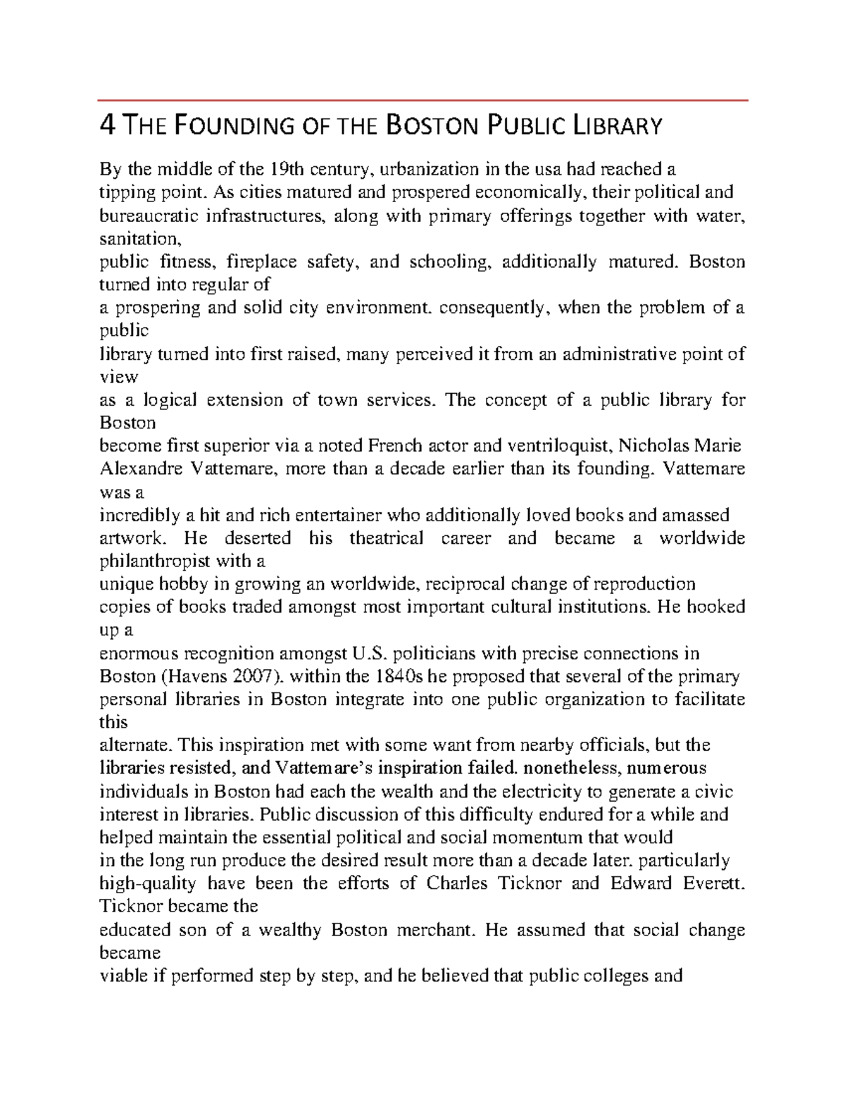 4 The Founding of the Boston Public Library - 4 THE FOUNDING OF THE ...