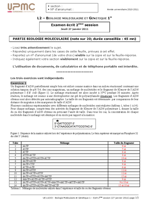 TD 3 - examens et exercice biologie - TD de Microbiologie (SV5) : Méthodes microbiologiques en ...