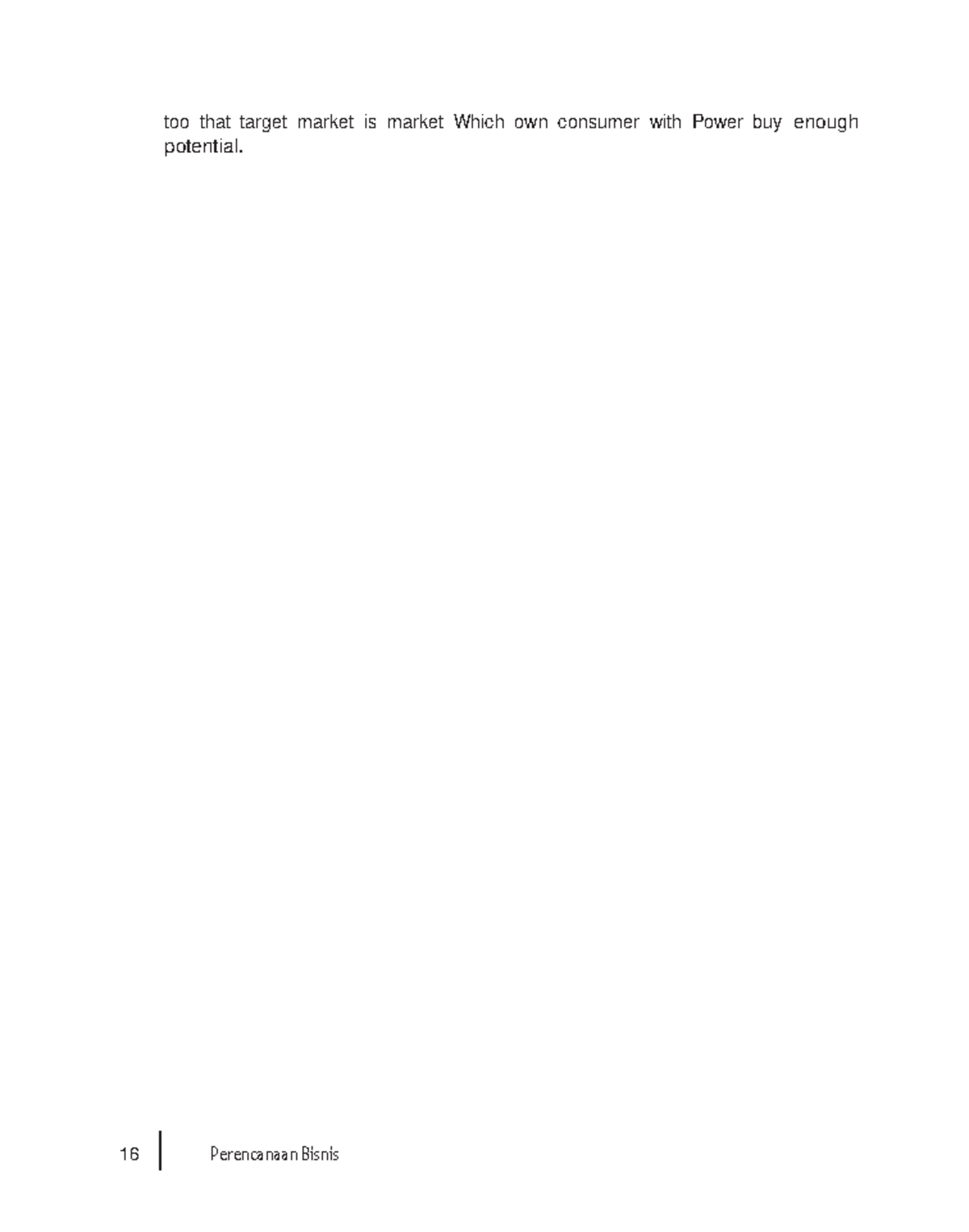 4th semester assignment business planning-8 - 16 Perencanaan Bisnis too that target market is ...