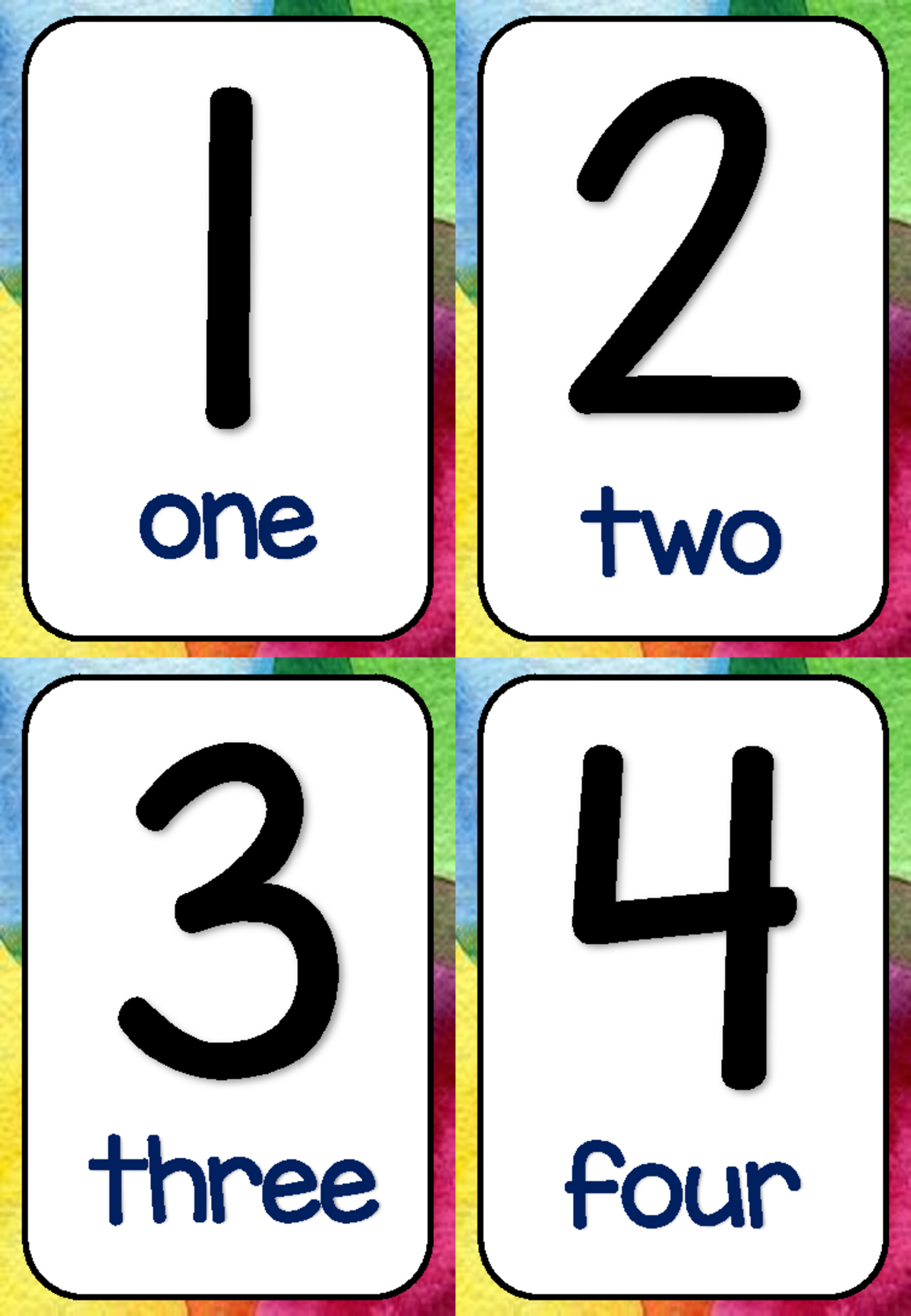 Numbers 1-100 - one two three four five six seven eight thirteen ...