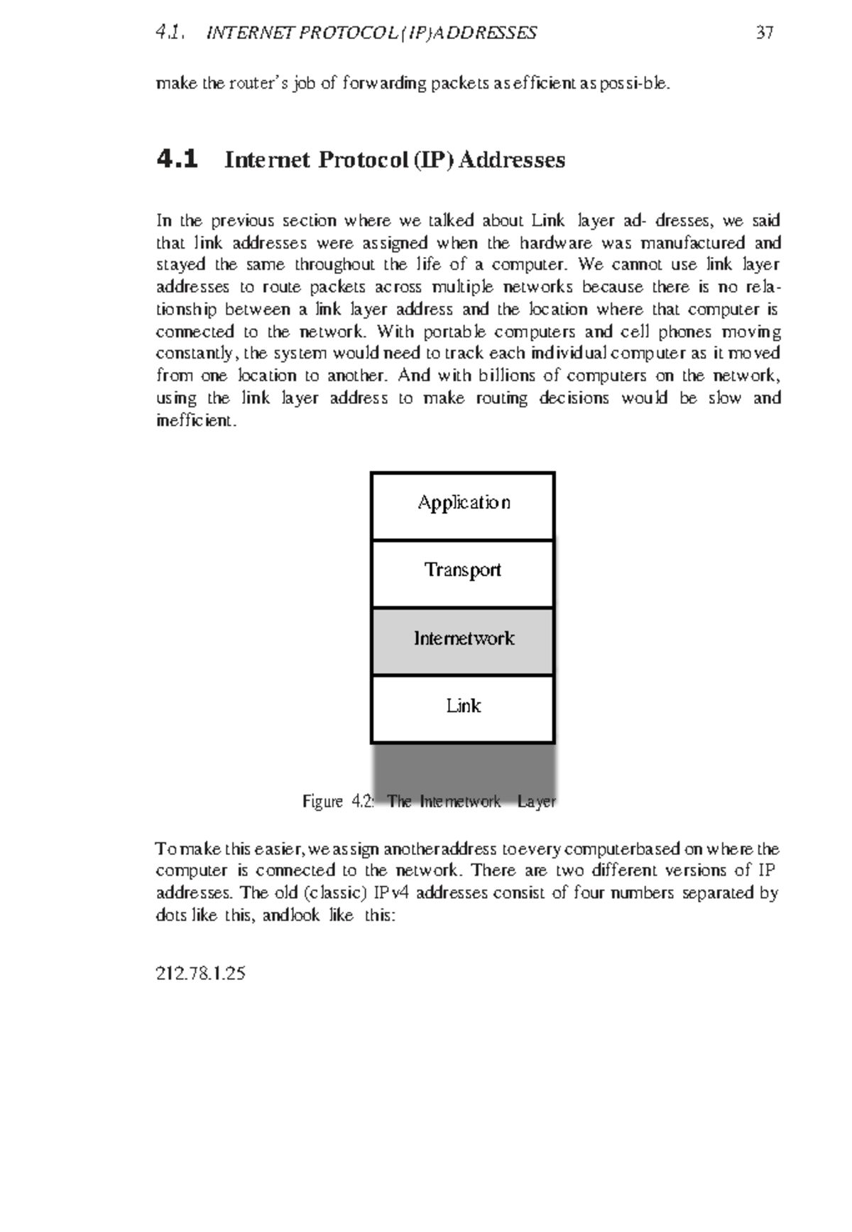 Introduction To Networked Information Systems-13 - 4. INTERNET PROTOCOL (IP) ADDRESSES 37 make ...
