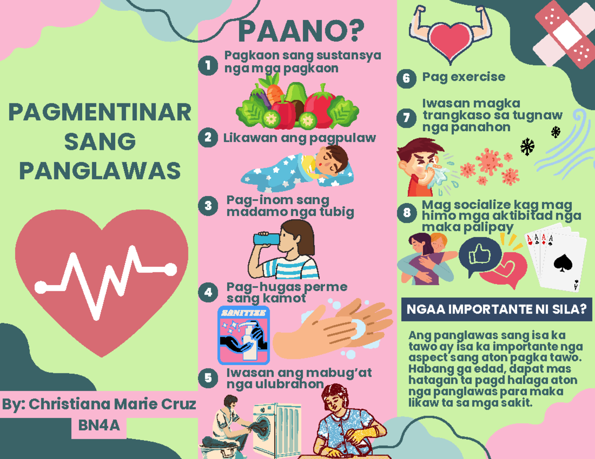 CRUZ 4A CHN HTP Brochure - PAANO? 1 2 3 4 5 6 7 8 Pagkaon sang sustansya nga mga pagkaon Likawan ...