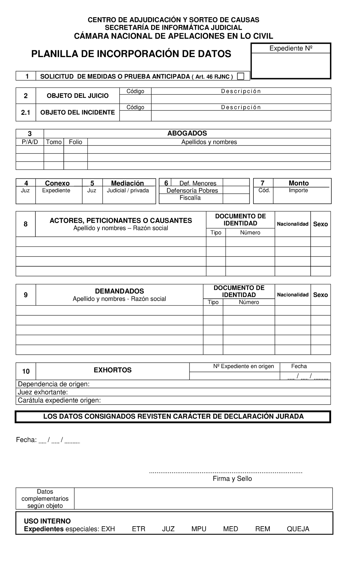 Formulario de sorteo caba, nuevo - CENTRO DE ADJUDICACIÓN Y SORTEO DE ...
