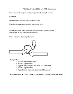 NUR 101-Unit 2A UDS (Vital Signs) - Unit 2A: Vital Signs 2 hours MODULE ...