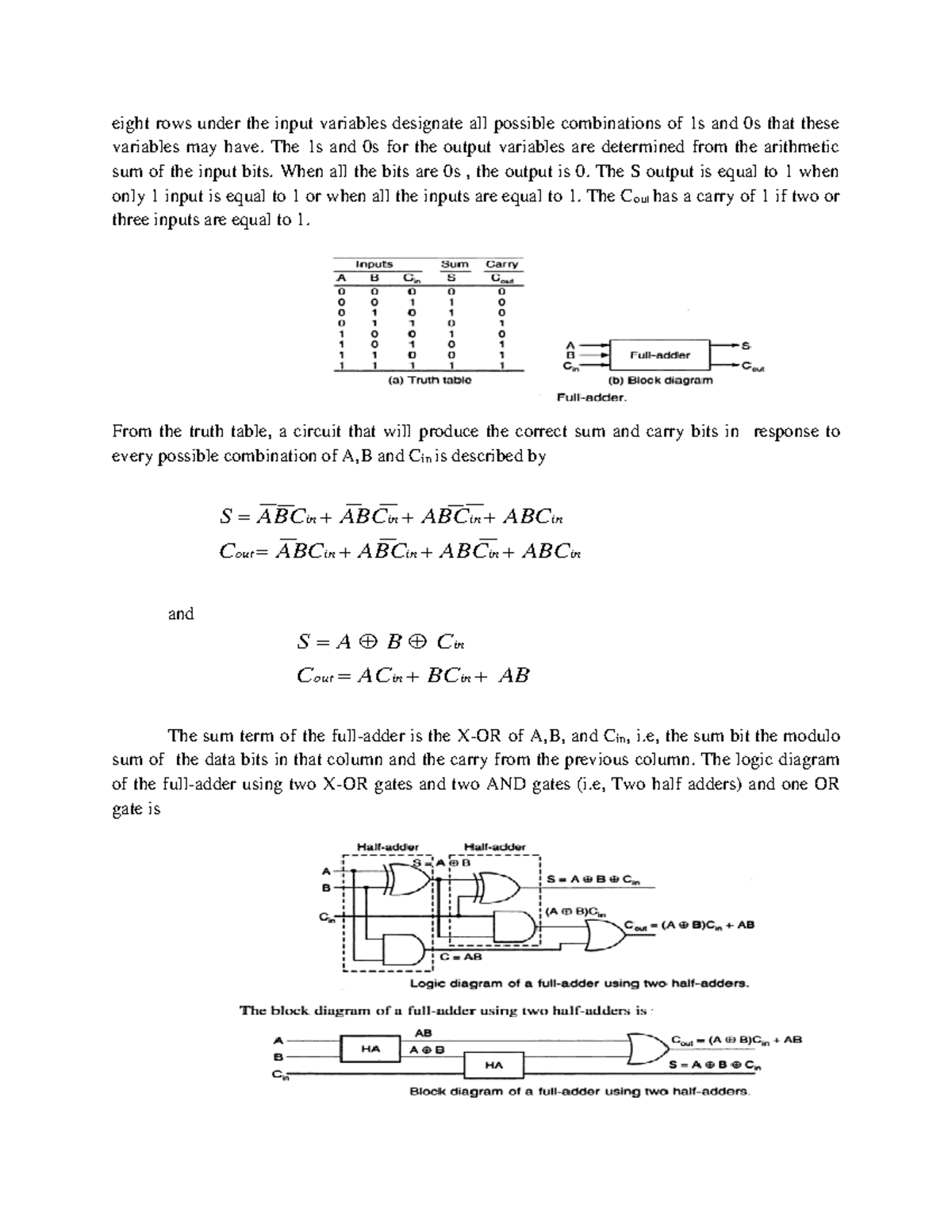 Switching Theory And Logic Design Abc 7 Eight Rows Under The Input Variables Designate All