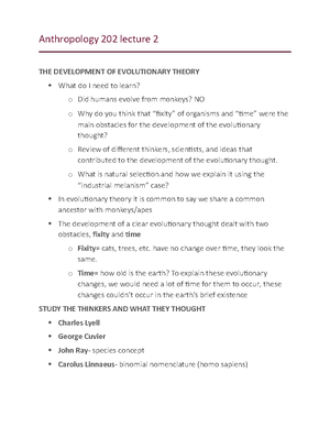 Anthropology Lab 1 - Cidney Jones 1/15/ Lab #1 Answers Prelab Concept ...