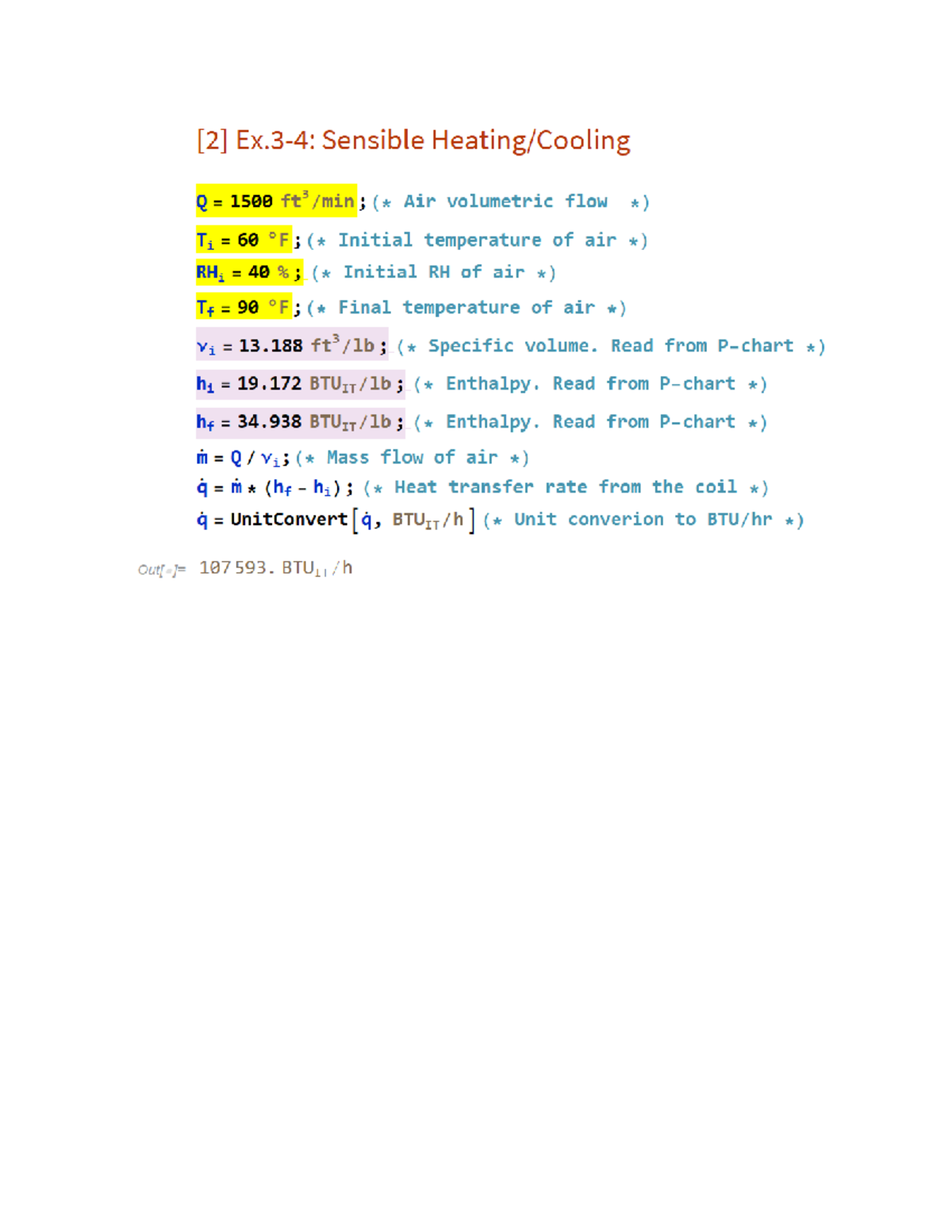 Ex.3-4 Solved Example-Sensible Heating - Studocu