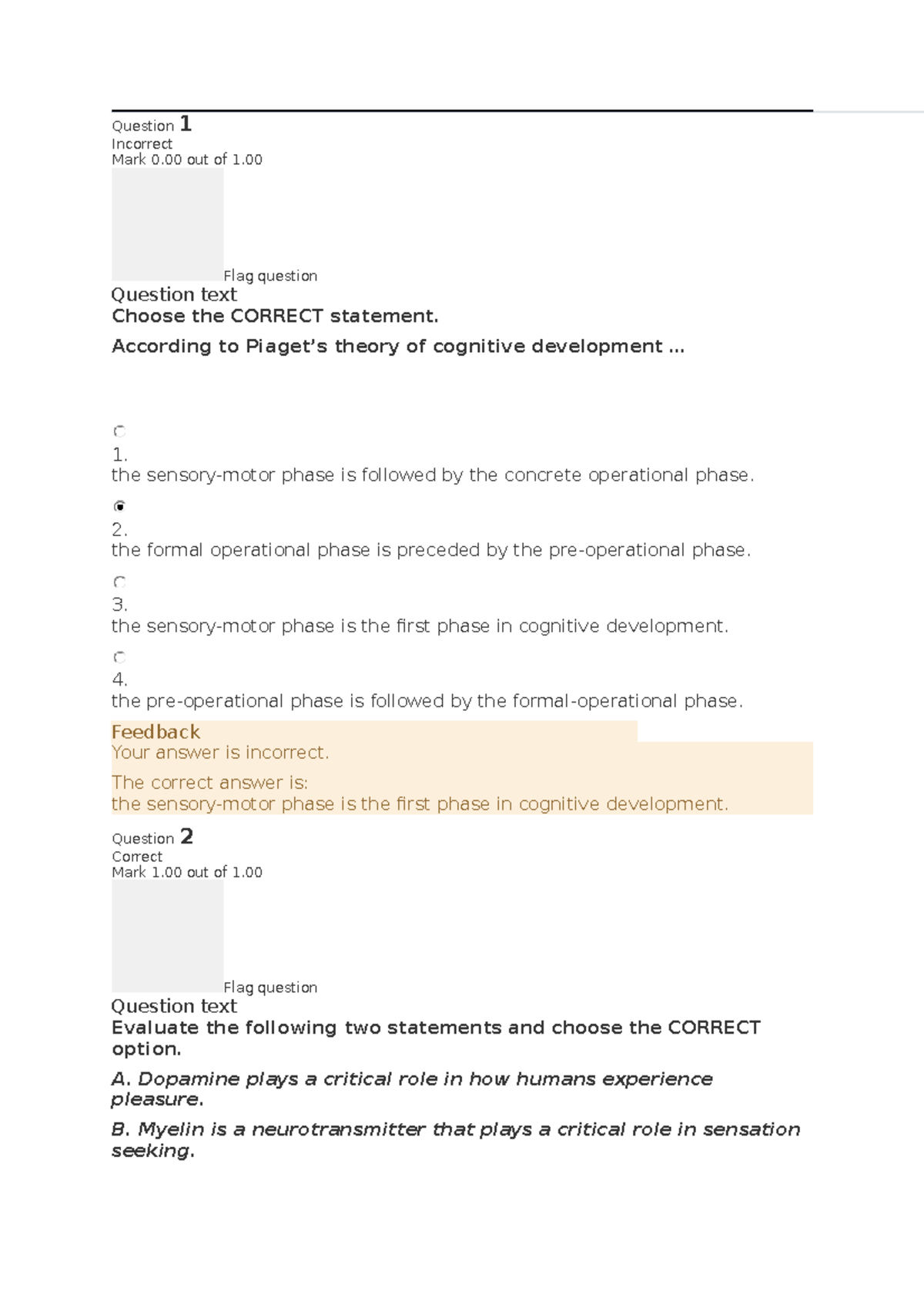 PED3701 – Assignment 2 Attempt 2 - Question 1 Incorrect Mark 0 out of 1 ...