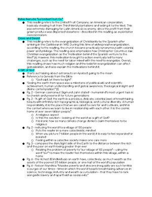 Week 6 Assignment - religion, globalization & social justice ...