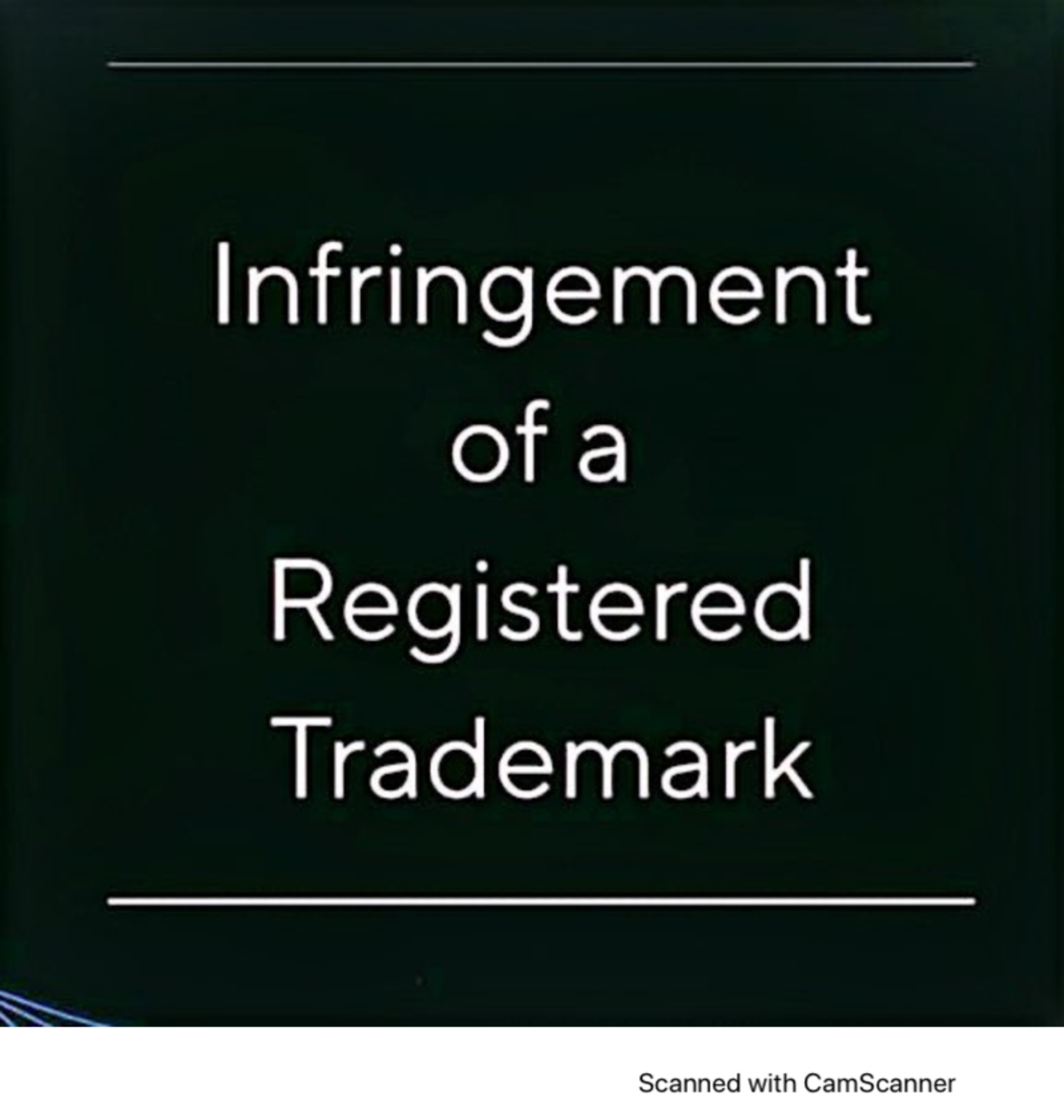 Trademarks - Intellectual property law ..... - Infringement of a ...