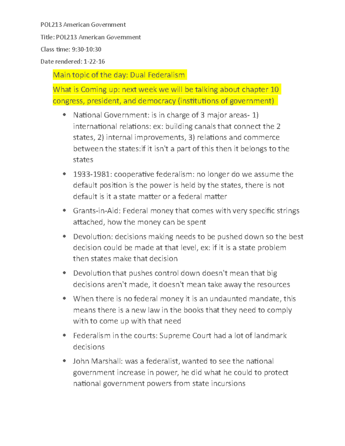 POL213 1:22:16 - POL213 American Government Title: POL213 American ...