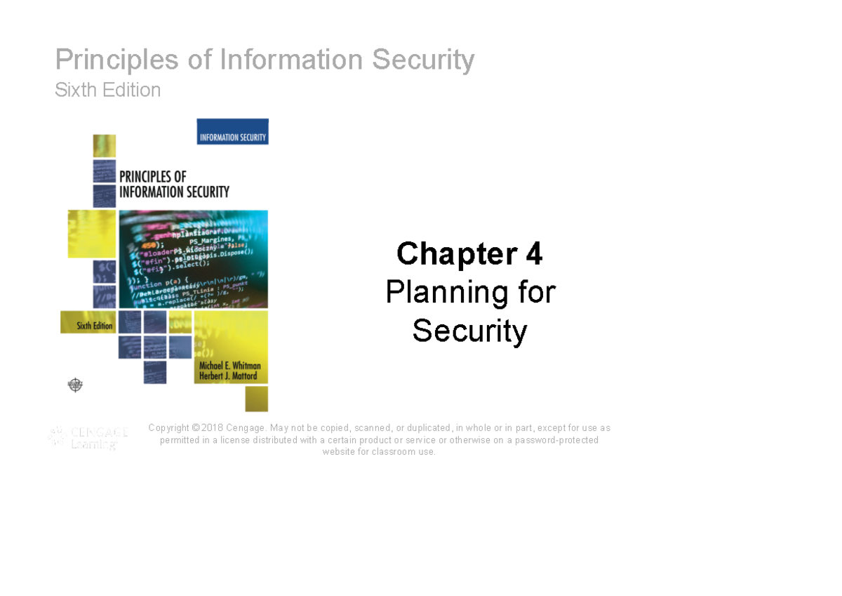 CNF262S Unit 4 - Principles of Information Security Sixth Edition ...
