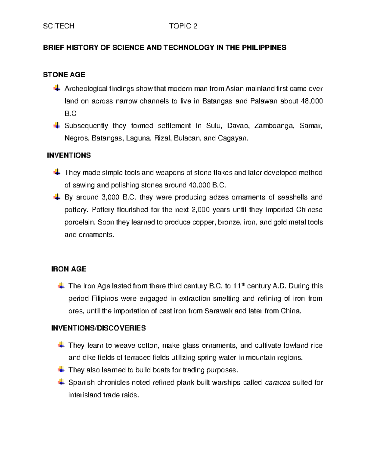 2. Brief History OF Science AND Technology IN THE Philippines ...