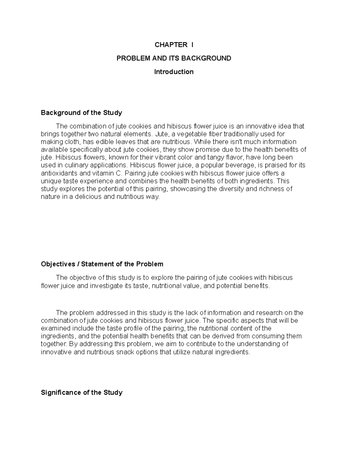 Chapter 1-WPS Office - CHAPTER I PROBLEM AND ITS BACKGROUND Introduction Background of the Study ...