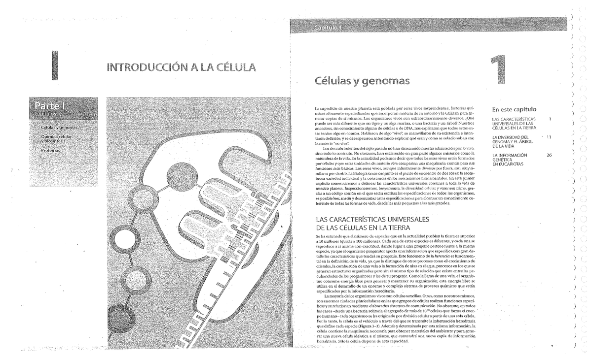 Capitulo 01 libro alberts - Biología e Introducción a la Biología Celular - Studocu