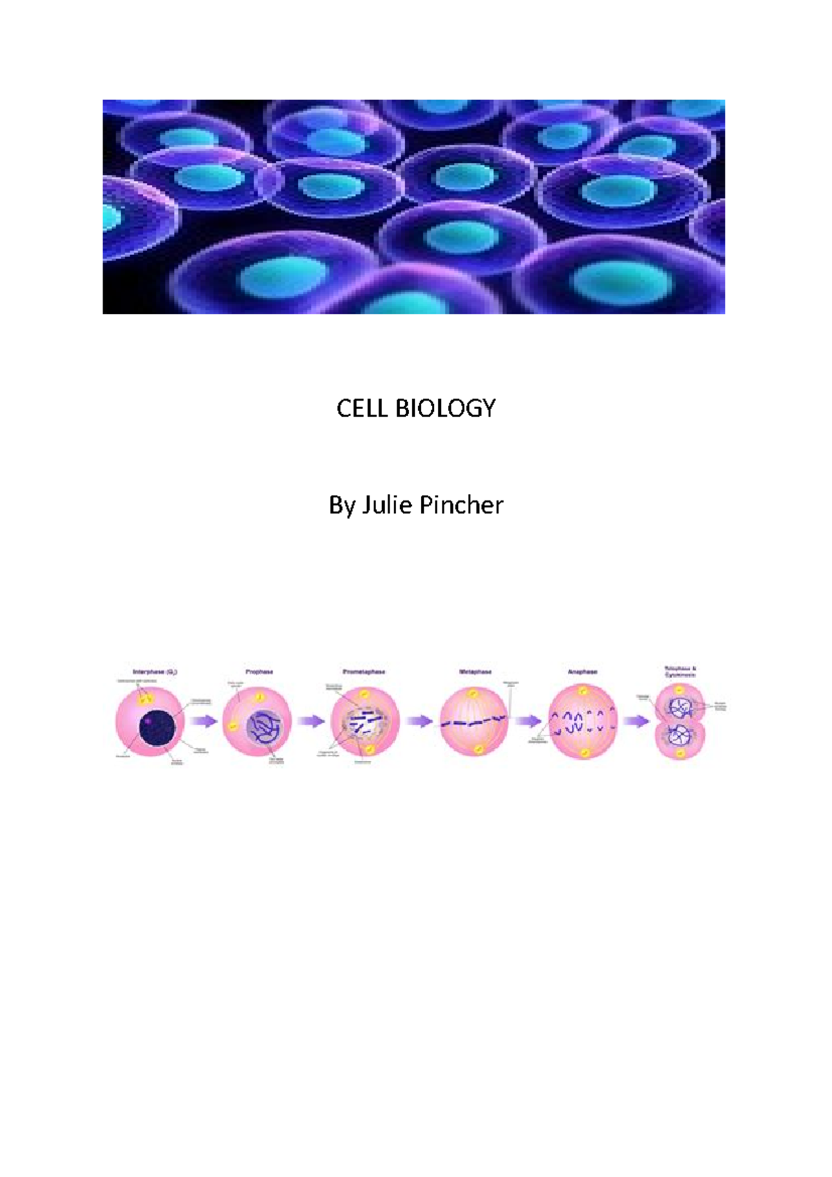 Cell Biology WITH Contents AND Title PAGE - CELL BIOLOGY By Julie ...