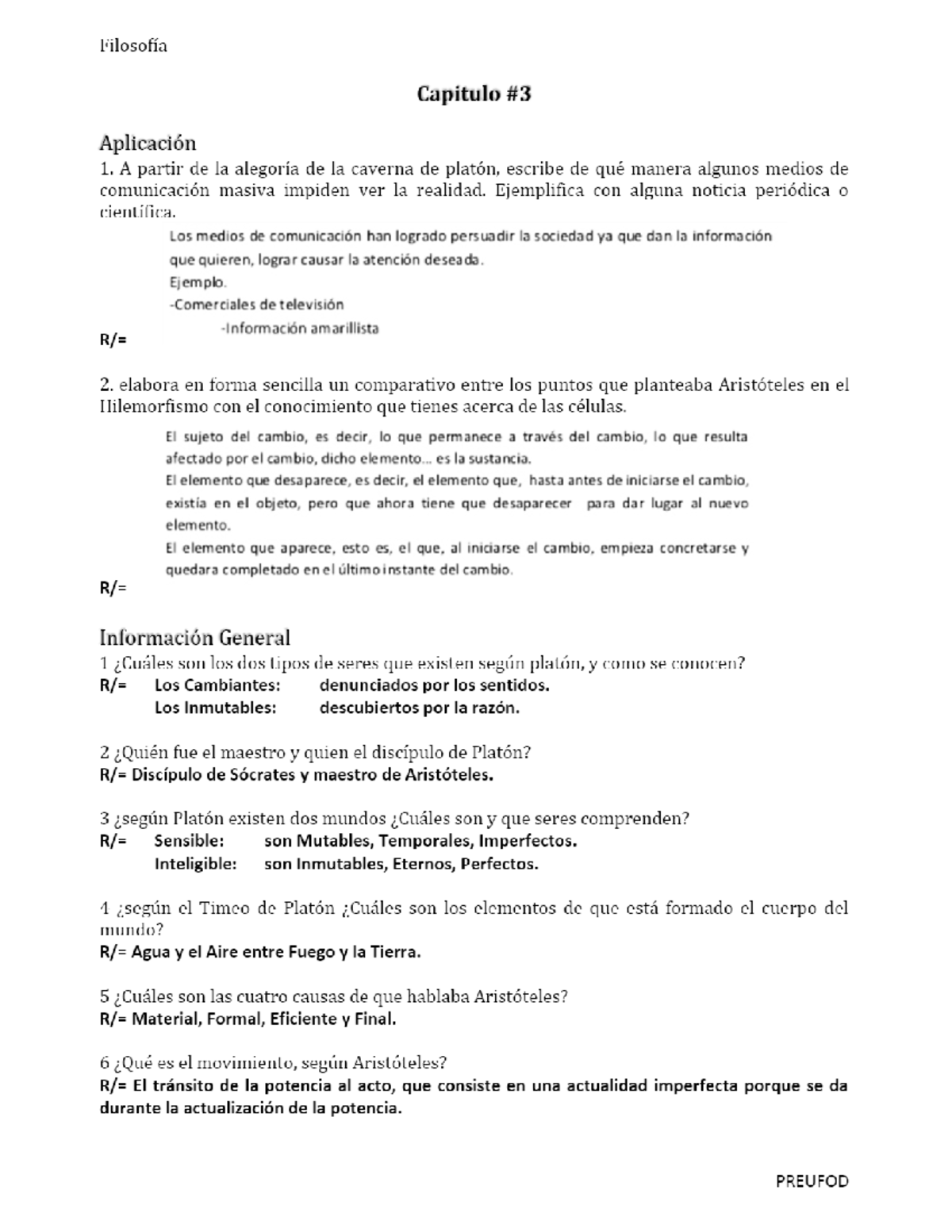 Guias de Filosofia Capitulos 4 5 6 7 9 11 12 y 14 - Pdfcoffee - Studocu