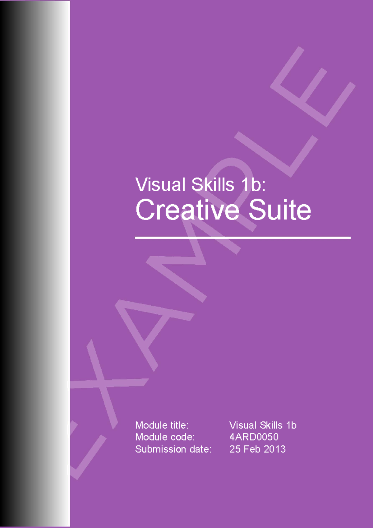 Visual Skills 1b- Creative Suite - Visual Skills 1b: Creative Suite ...