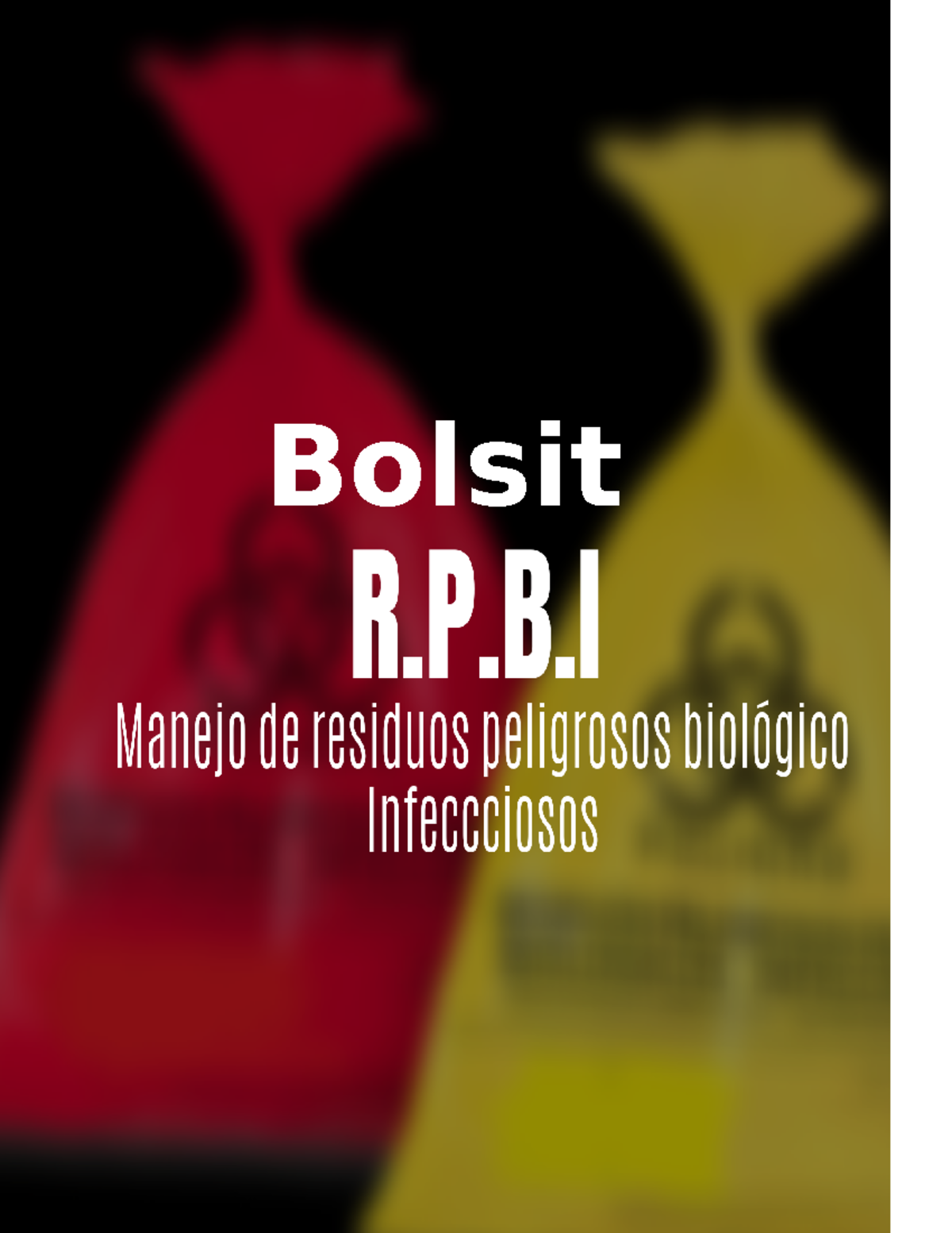 RPBI - Bolsas RPBI - Bolsit Bolsa roja: Algodón con sangre Guantes ...
