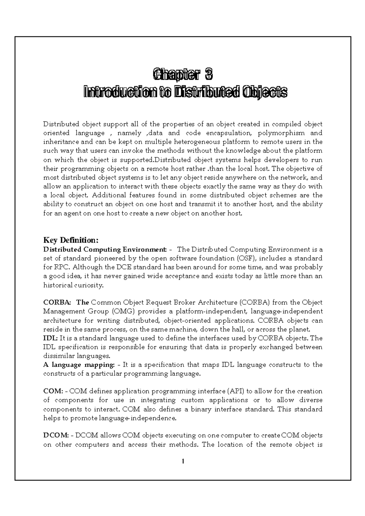 Lesson 3b - Middleware Examples - Corba - ETC - Chapter 3 Introduction ...
