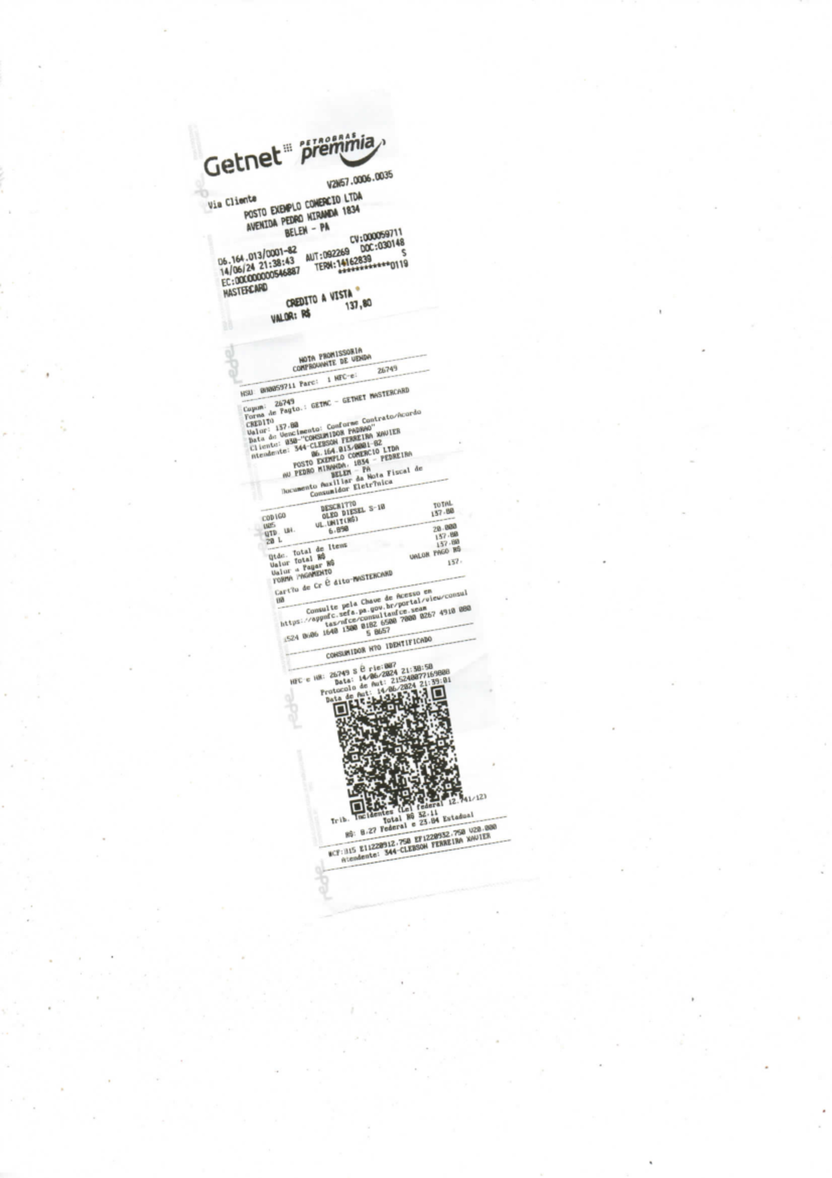 Img638 - prova - Getnet premmia PETROBRAS Via Cliente POSTO EXEMPLO ...