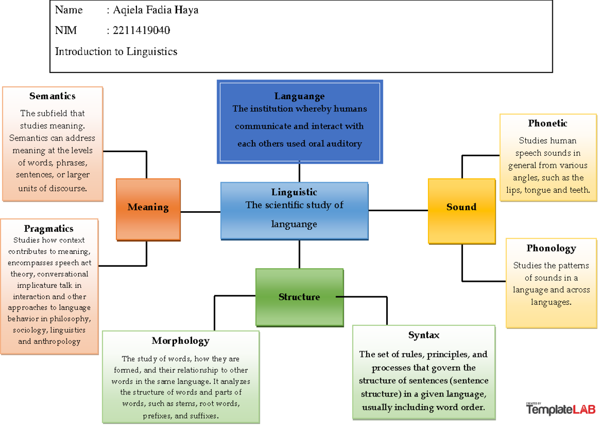 Introduction to Linguistic - Linguistic The scientific study of ...