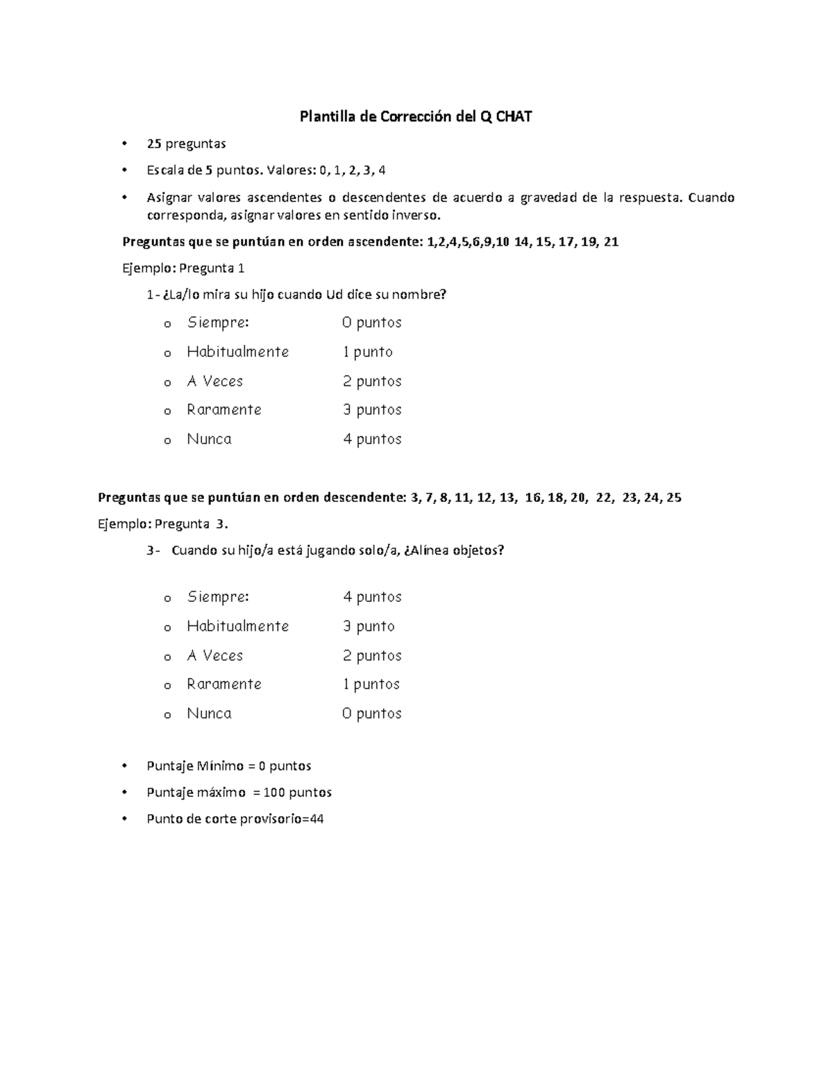 Q-CHAT-correciones - qchat - Plantilla de Corrección del Q CHAT 25 ...