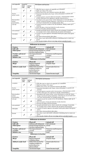 Cie igcse biology 0610 znotes - TABLE OF CONTENTS 3 CHAPTER 1 ...