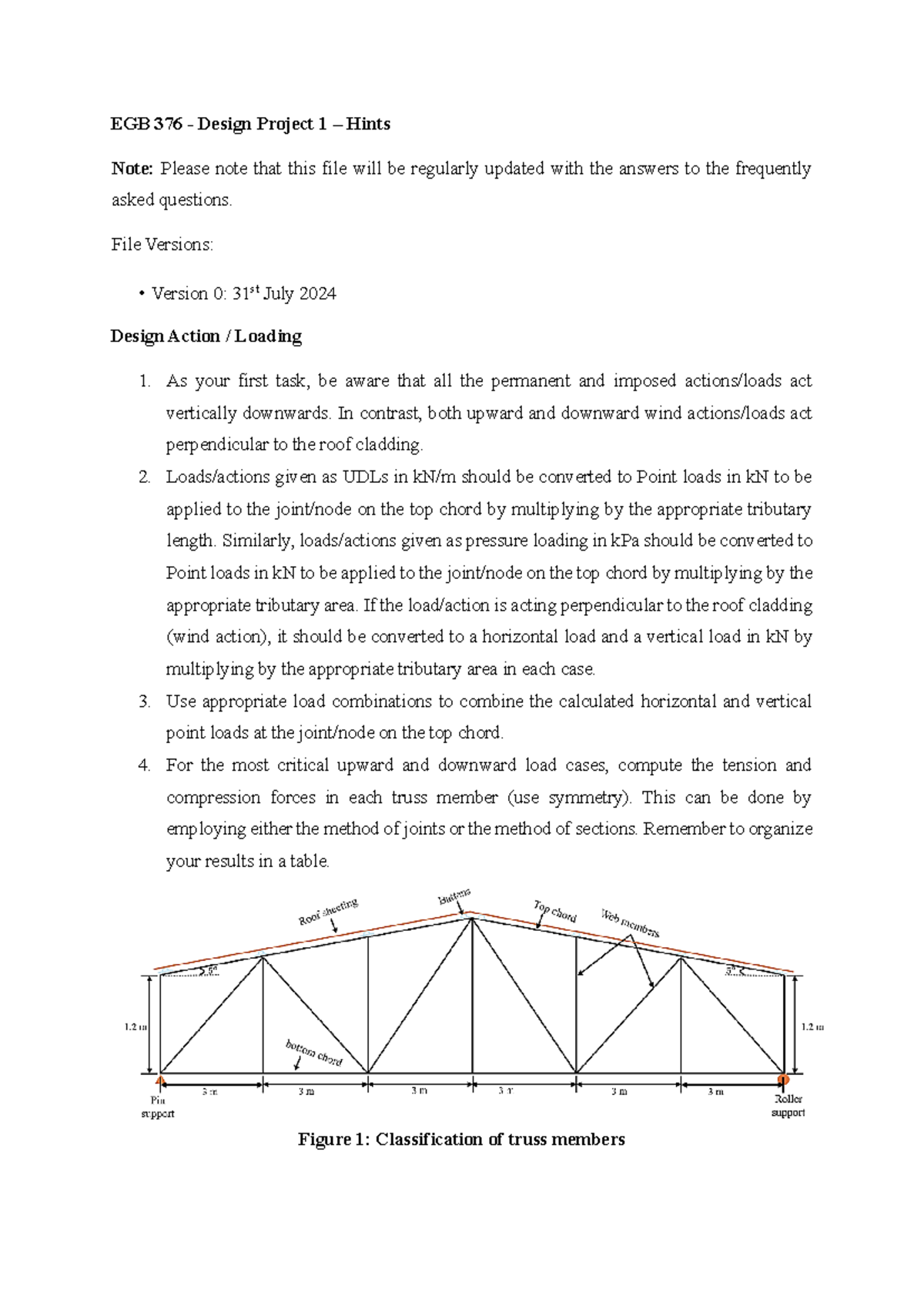 Design Project 1 Hints 2024 - EGB 376 - Design Project 1 – Hints Note ...