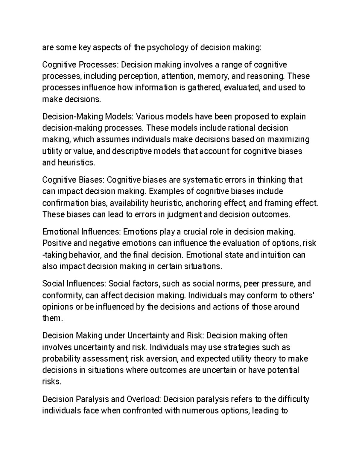 Introduction To Psychology-17 - are some key aspects of the psychology ...