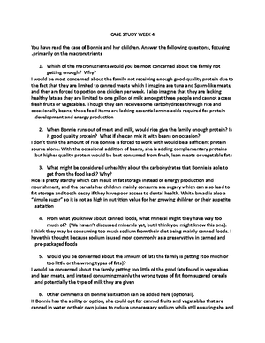 Nutritional Analysis Sample Paper - NUTRITIONAL ANALYSIS (SAMPLE) I ...