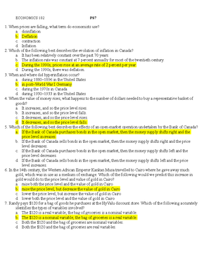 Econ102 Ch10 - Tutorial questions for econ 102 macroeconomics with ...