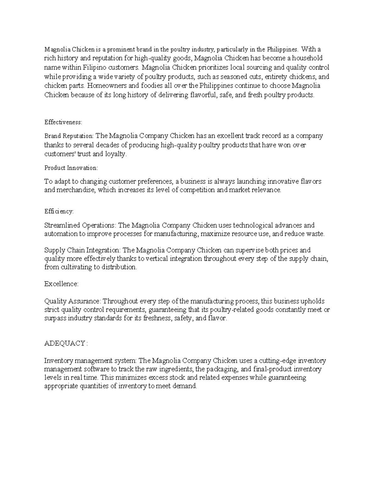 magnolia ARCHITECTURE OF ARTS - Magnolia Chicken is a prominent brand ...